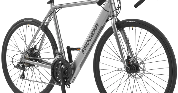 Progear Bikes E-Rush E-Road Bike 700C Grey - 56 cm